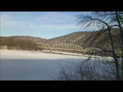 Ice on the Allegheny River in Templeton PA