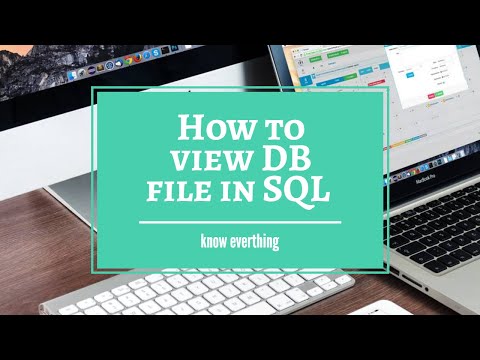 Check DB file using SQL
