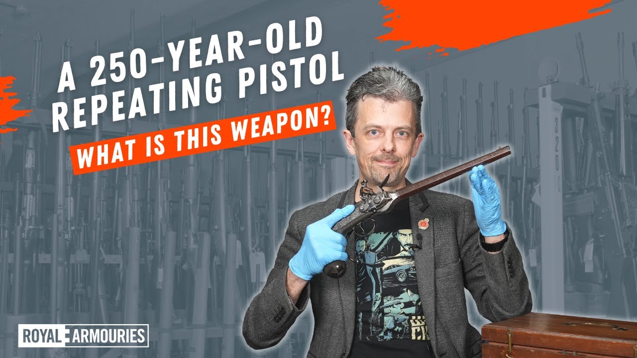 The remarkable Mortimer flintlock repeating pistol with firearms & weaponry expert Jonathan Ferguson