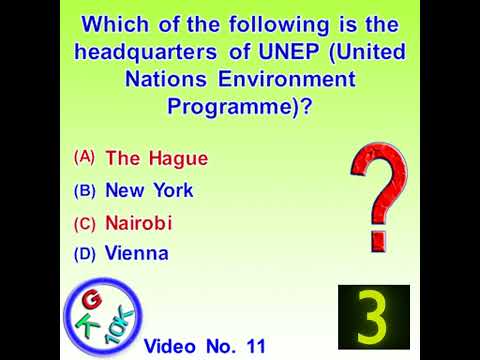 Which of the following is the headquarters of UNEP United Nations Environment Programme? 11 #shorts