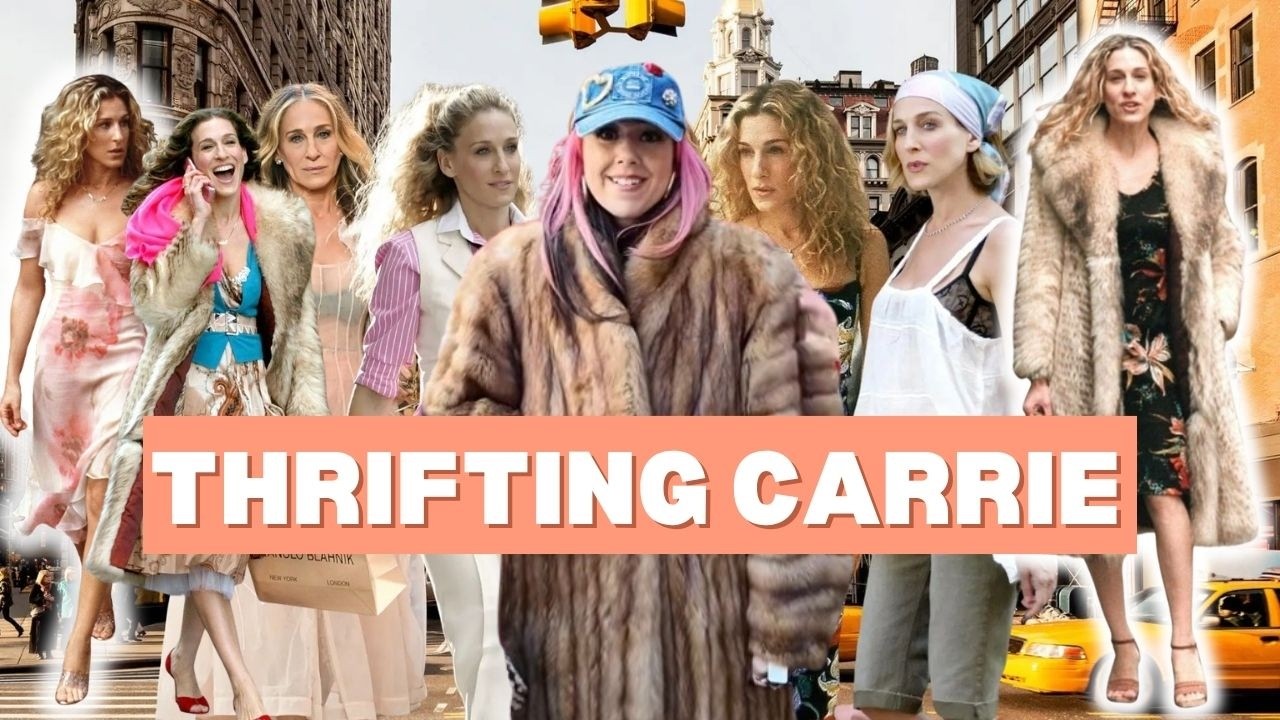 Thrifting Carrie Bradshaw’s Closet in NYC on a budget! Chelsea Flea Market Haul and Try On