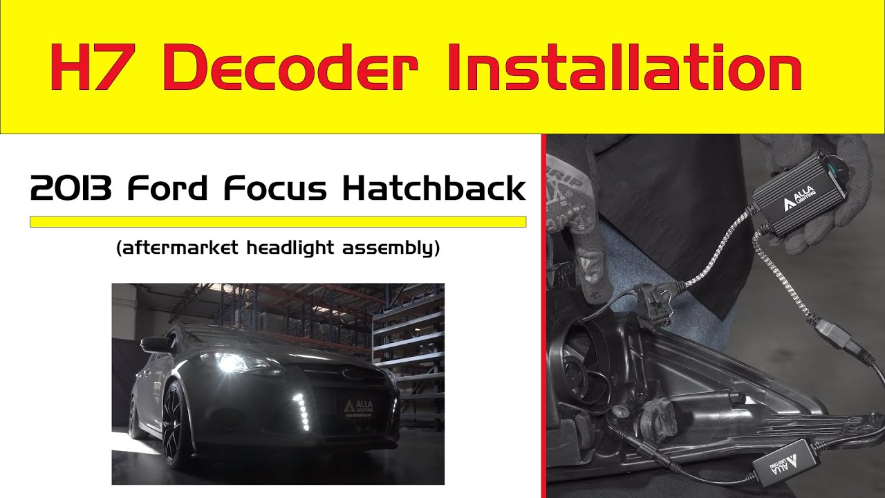 CAN-BUS H11 H7 LED Decoder Installation for Cars' Headlight/Fog Light