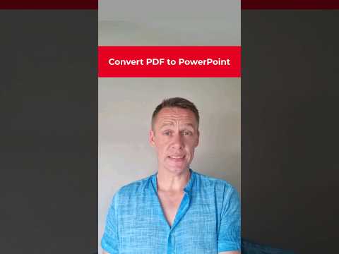 EASILY convert a PDF to PowerPoint #shorts