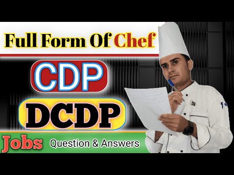 Full Form Of Chef // CDP // DCDP //What Is Chef // CDP Kya Hota Hai // Irfan Tanoli Official
