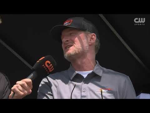 Dale Earnhardt Jr. talks about being the Crew Chief for Connor Zilisch at Pocono