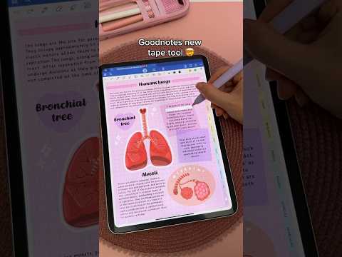 Goodnotes 6 new tape feature π€―π iPad note taking | apple pencil | digital notes