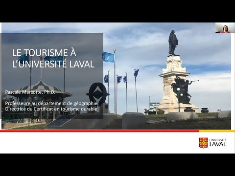 Webconférence sur les études en tourisme à l'Université Laval