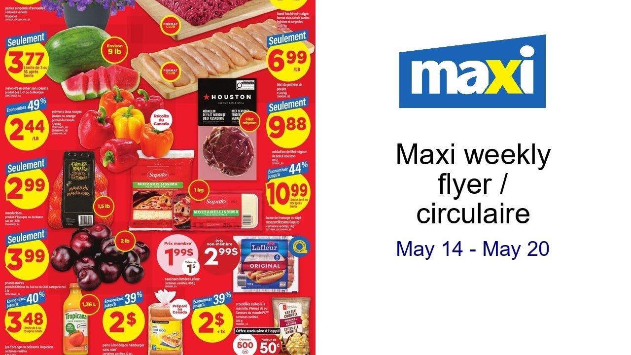 Maxi weekly flyer / circulaire May 14 - May 20