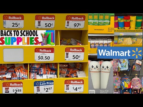 WALMART‼️BACK TO SCHOOL SUPPLY ESSENTIALS 2024 | AS LOW AS 25 cents 😳