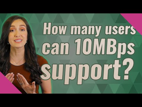 How many users can 10MBps support?