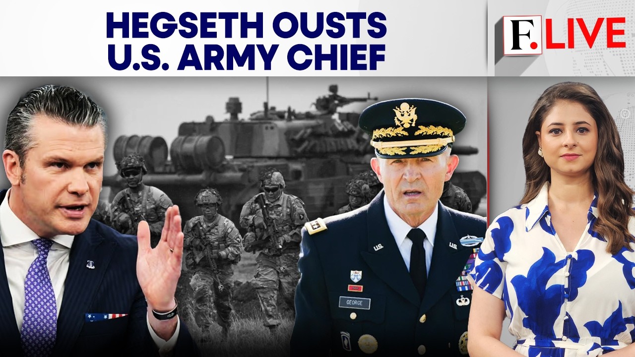 US Army Chief Steps Down Amid Reported Hegseth Pressure | Firstpost Live