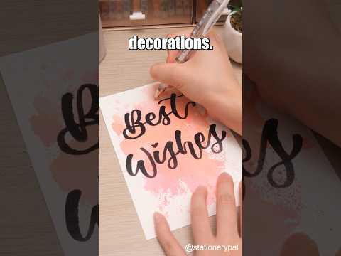 🥰30-second guide to making a simple watercolor background! #shorts
