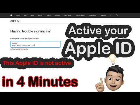 How to active your Apple ID Not Active (Fast and Free)
