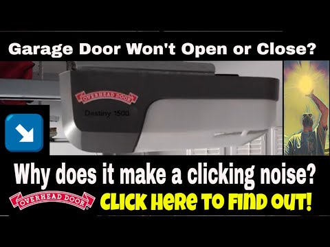 Overhead Door® Garage Door Opener Just Clicks? Here's Why!