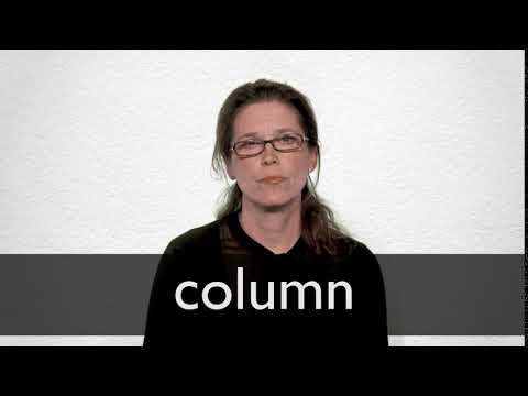 COLUMN - Meaning & Translations | Collins English Dictionary