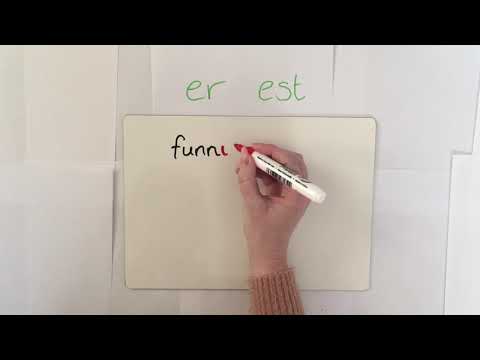 Year 2 Spelling Activity: Adding er and est to words ending y