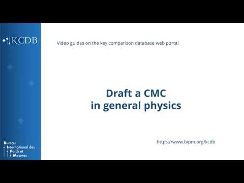 KCDB 2.0: How to write a CMC for General Physics