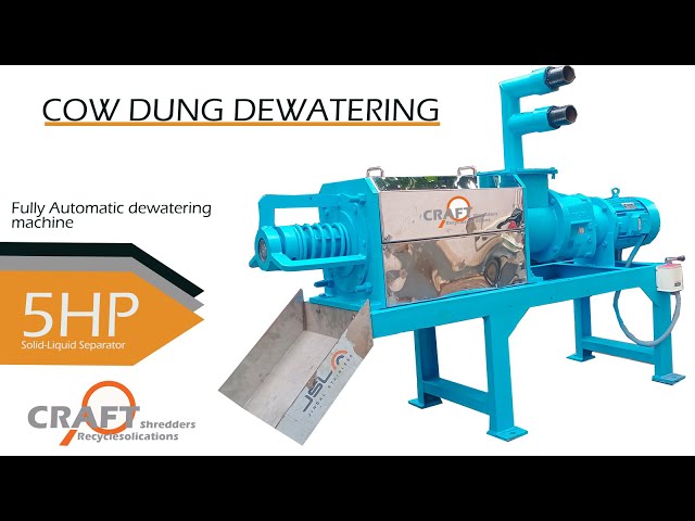 Automatic Dewatering System - Semi Automatic Cow Dung Dewatering Machine Sludge Dewatering From ...