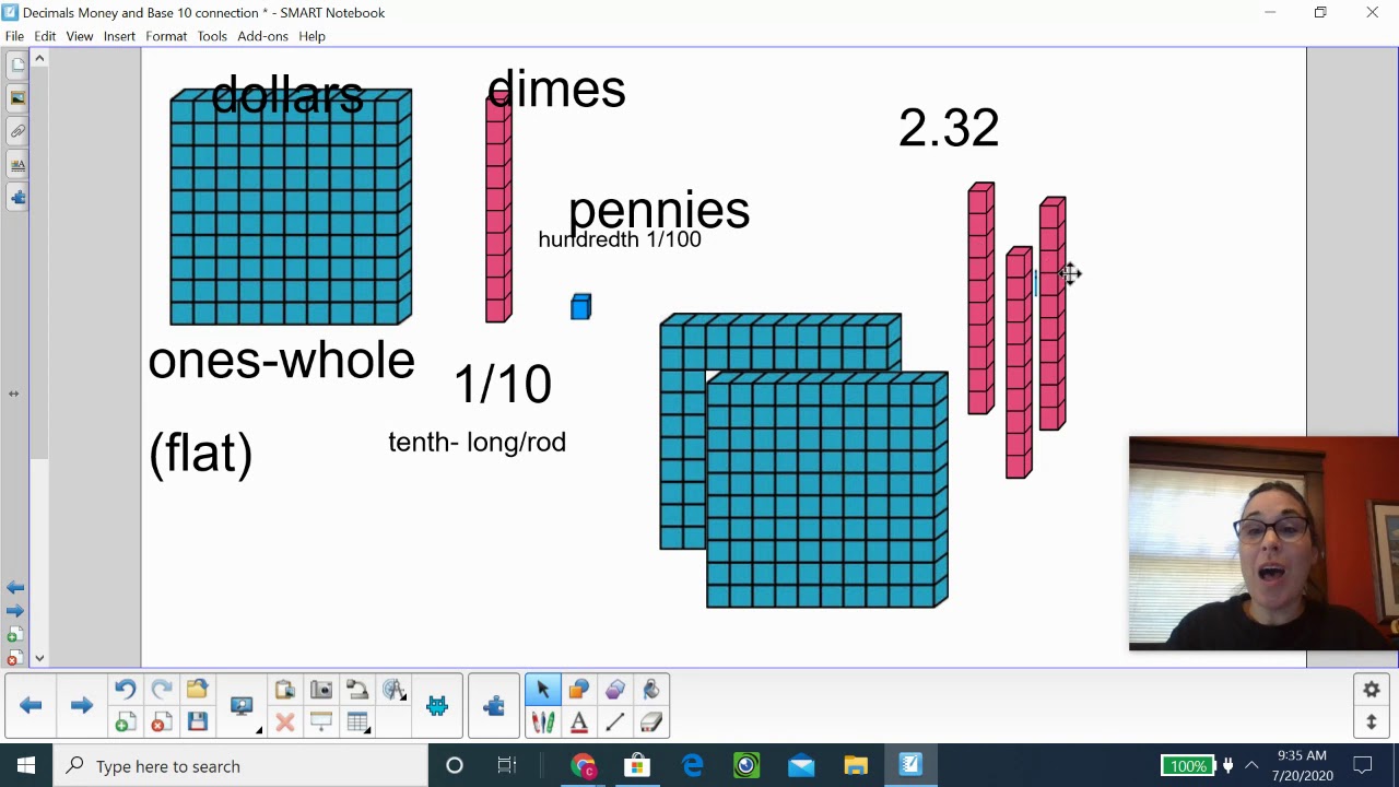 Modeling Decimals with Base Ten Blocks