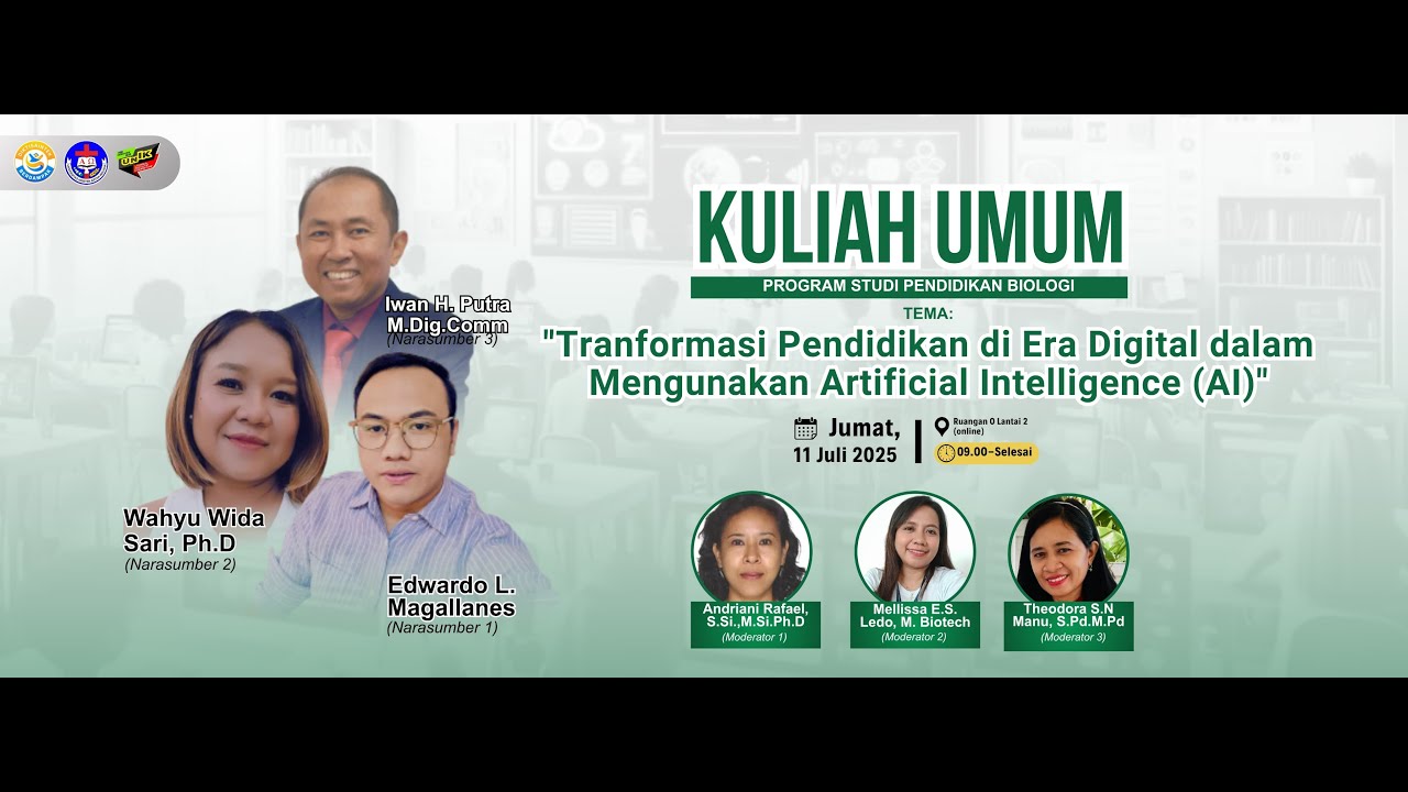 Kuliah Umum “Transformasi Pendidikan di Era Digital: Pemanfaatan AI ...