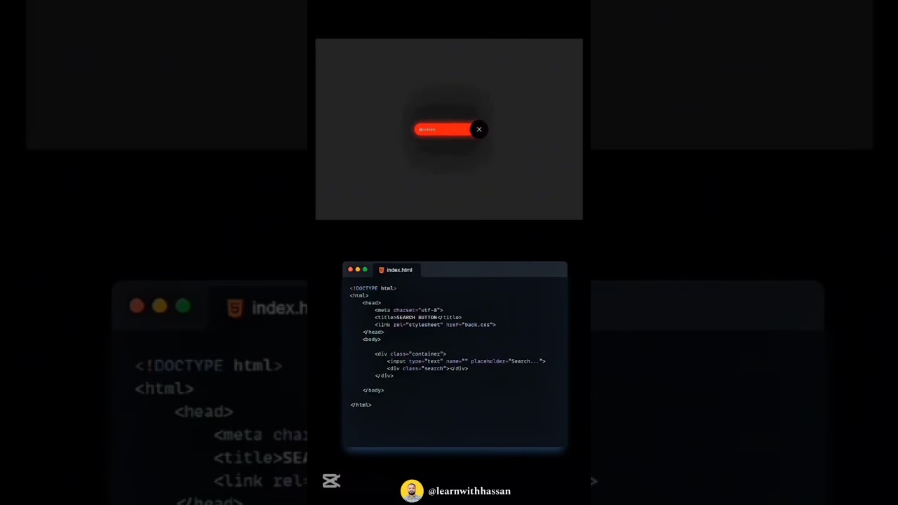 stylish search button, Creating a Stylish Search Bar for Your Website: HTML & CSS Tutorial CodeMinds
