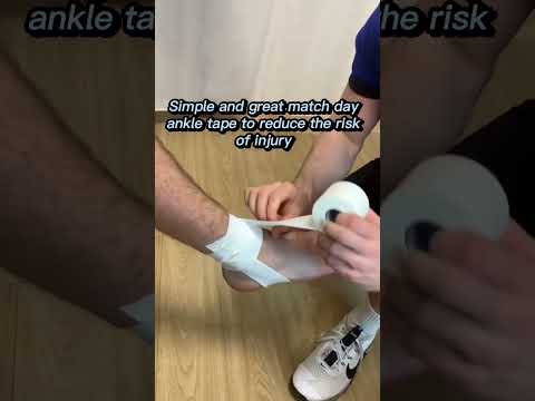Simple and easy match day ankle taping to reduce risk of injury ✅