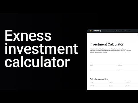 Exness INVESTMENT CALCULATOR | Calculate PIPS and other trading basics