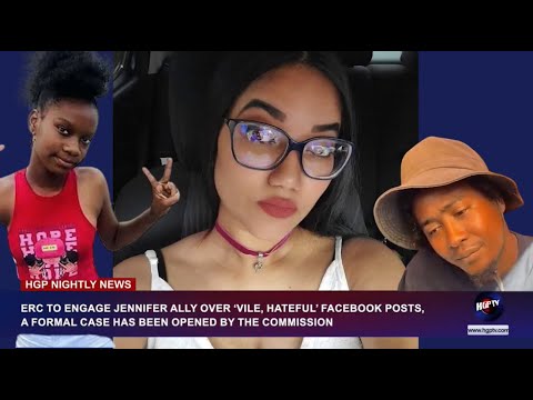 ERC TO ENGAGE JENNIFER ALLY OVER ‘VILE, HATEFUL’ FACEBOOK POSTS, ..........