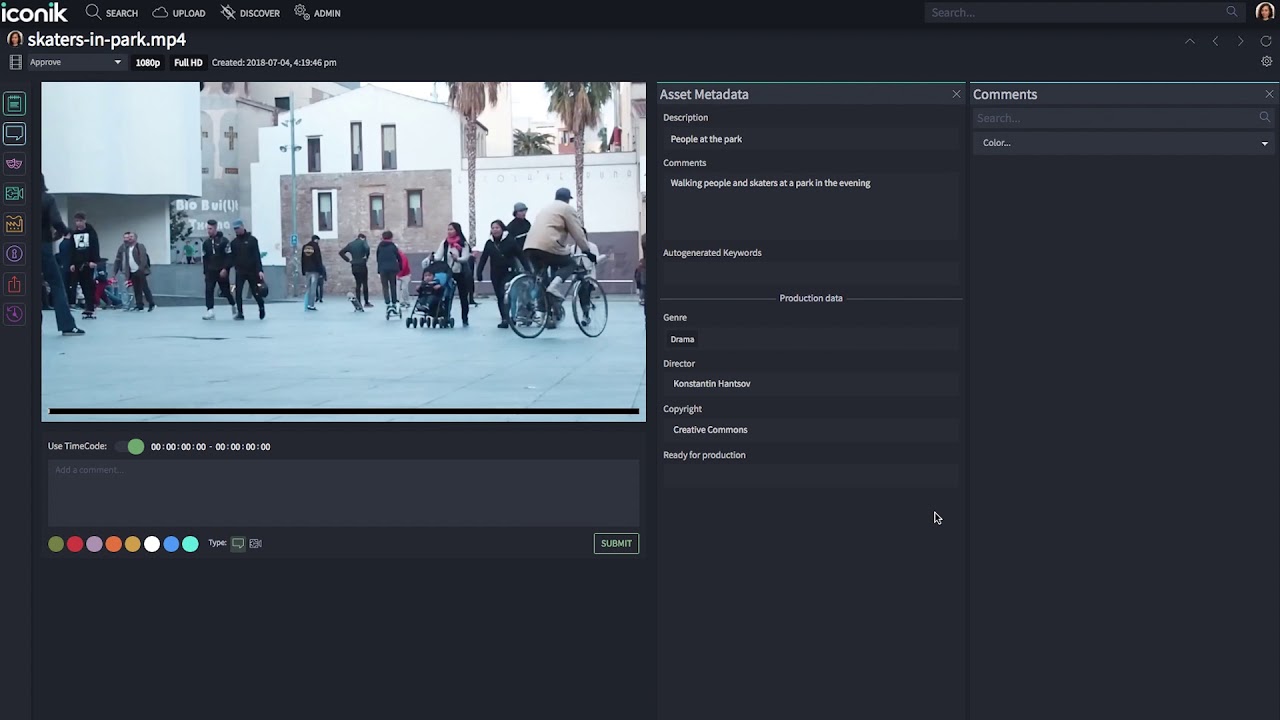 iconik - View and edit metadata