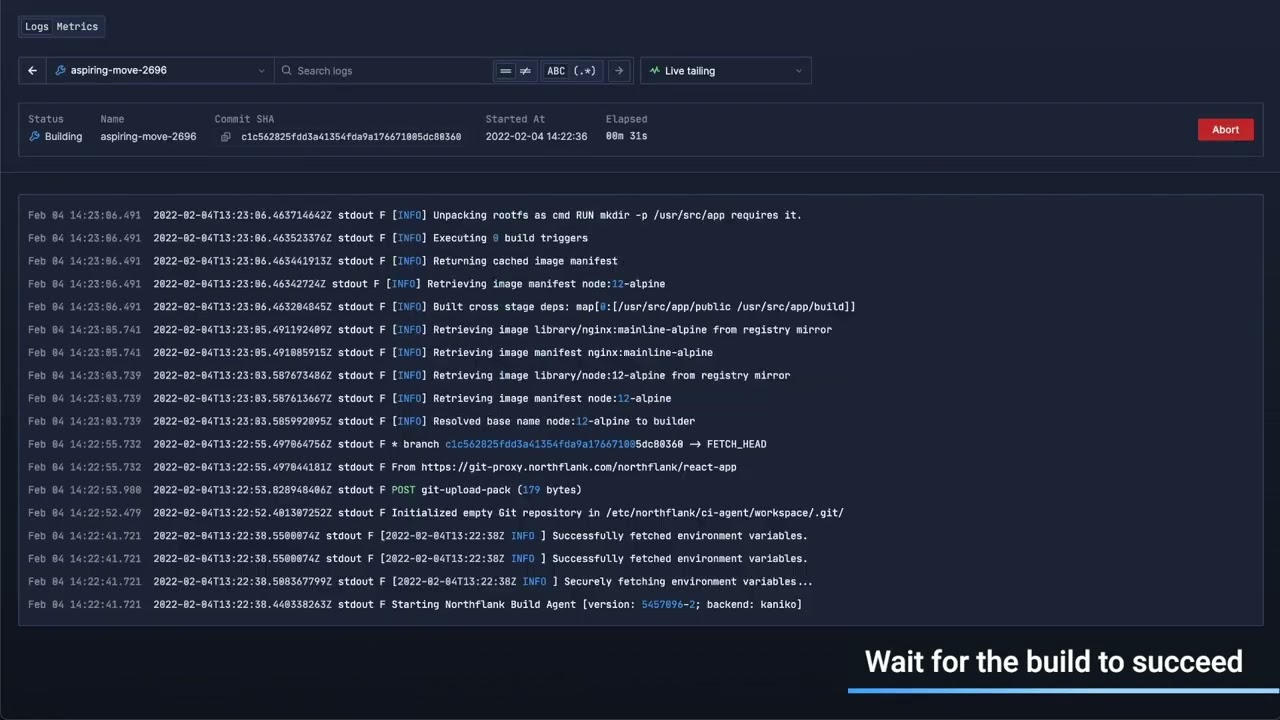 Deploy React on Northflank (CRA)