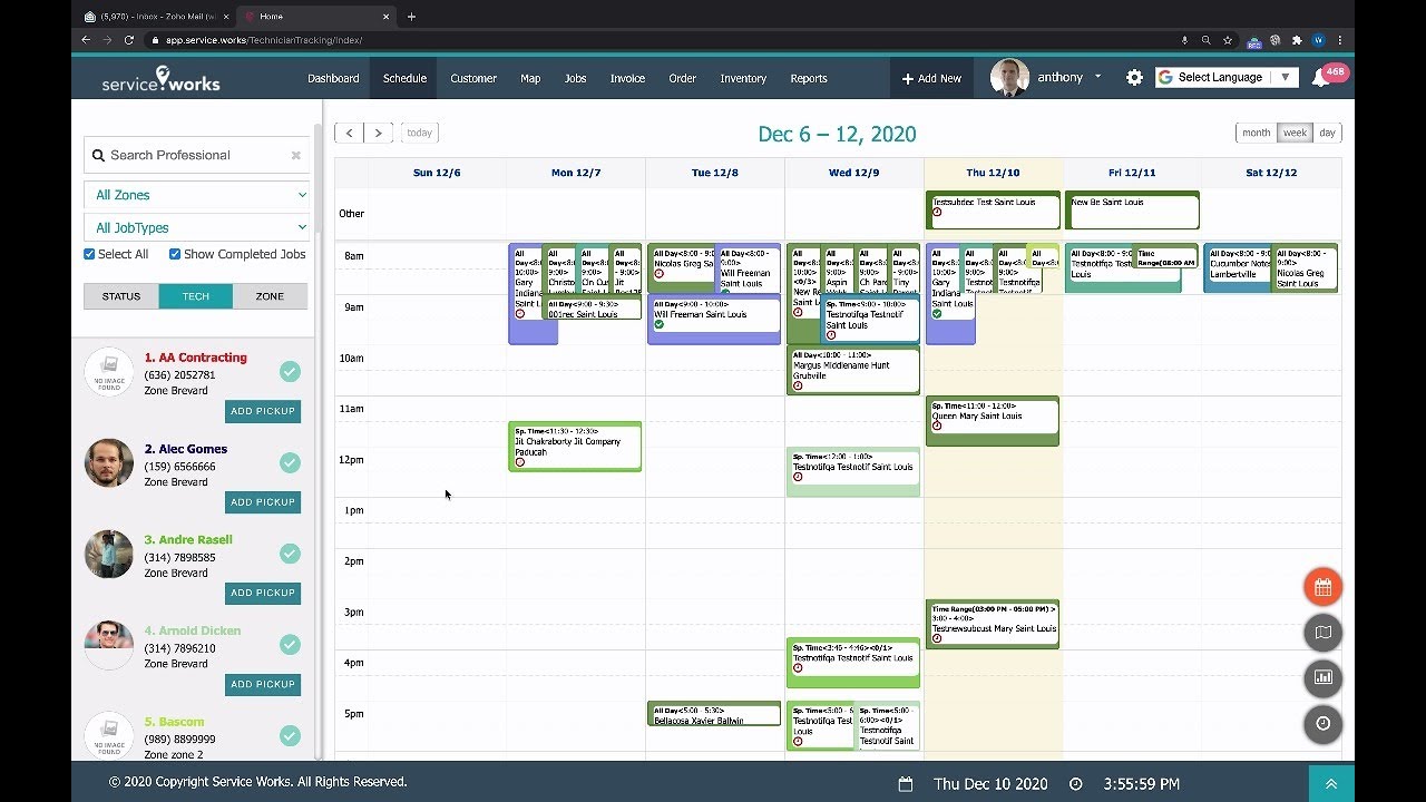 ServiceWorks | Create Tasks