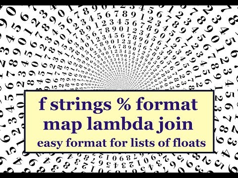 Formatting float list in python and some format history