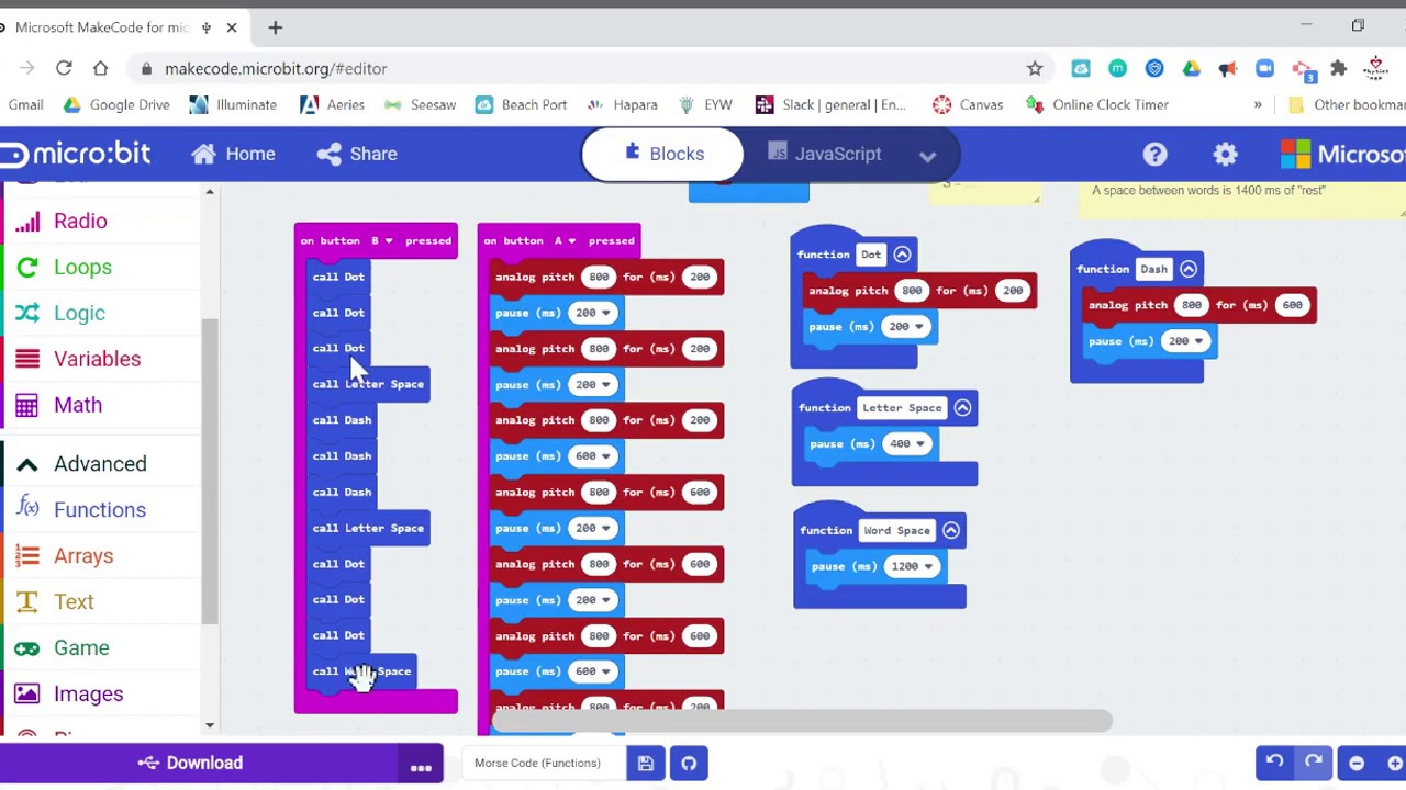 Micro:bit Morse Code Part III