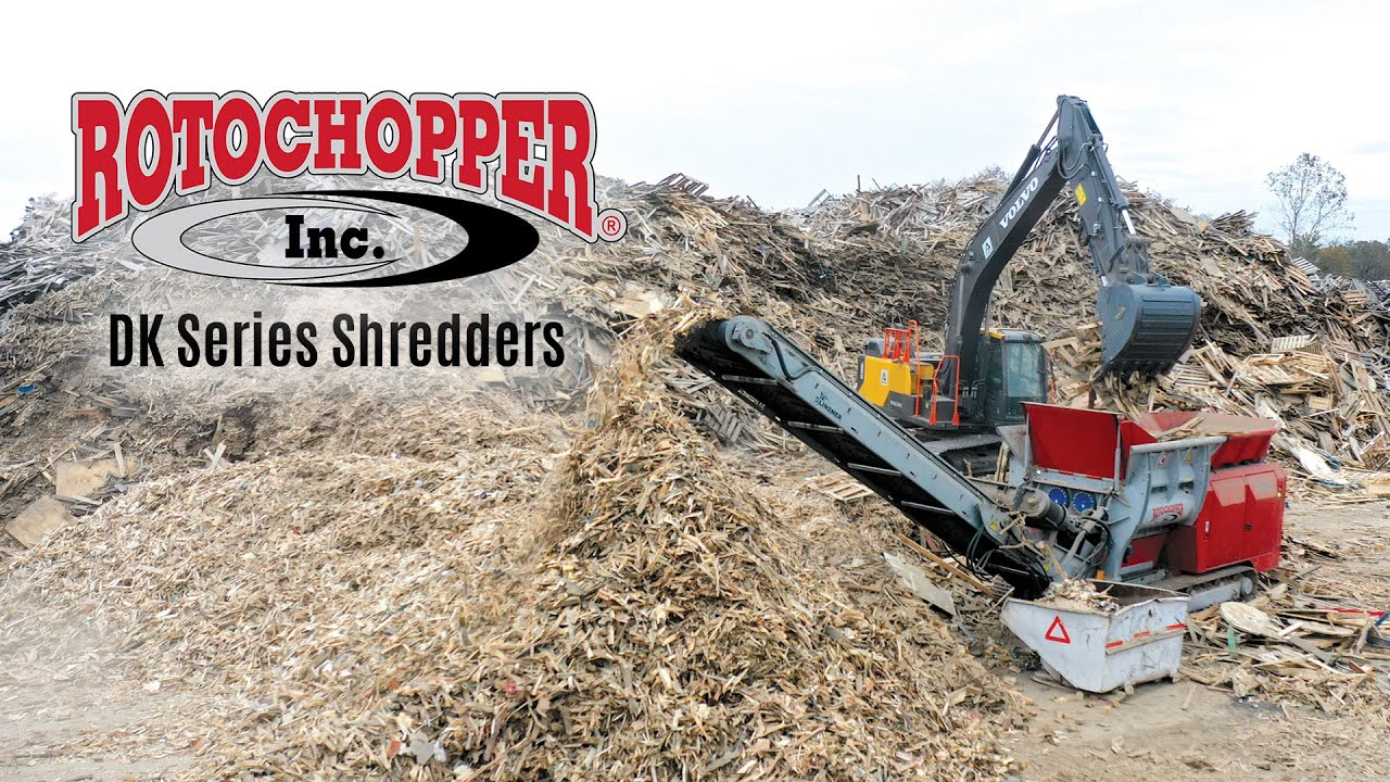 Shred Wood Waste with Rotochopper's 75 DK Shredder