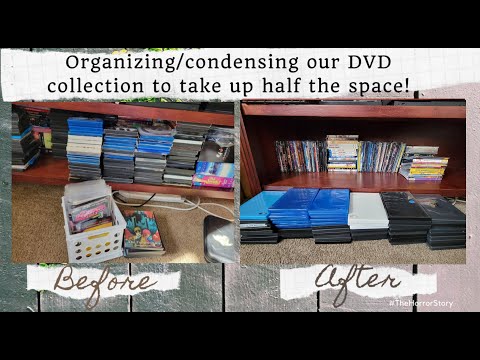 How I condensed our DVD collection with tarifold/other DVD sleeves