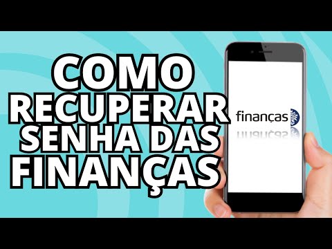 Como Recuperar senha finanças