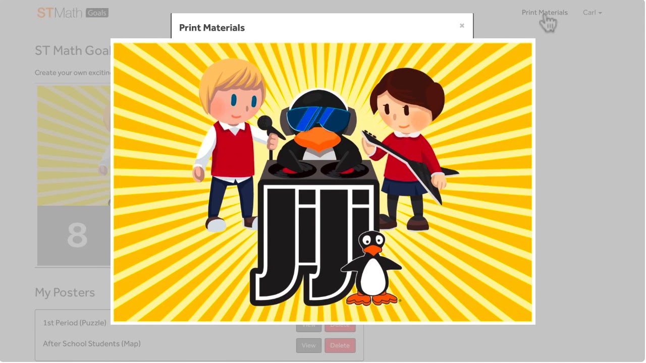 How to Create ST Math Goal Posters