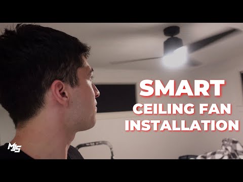 Installing Our New Smart Fan! (Hunter Moxie 52 in. Integrated LED) | Our First Home: Ep. 56