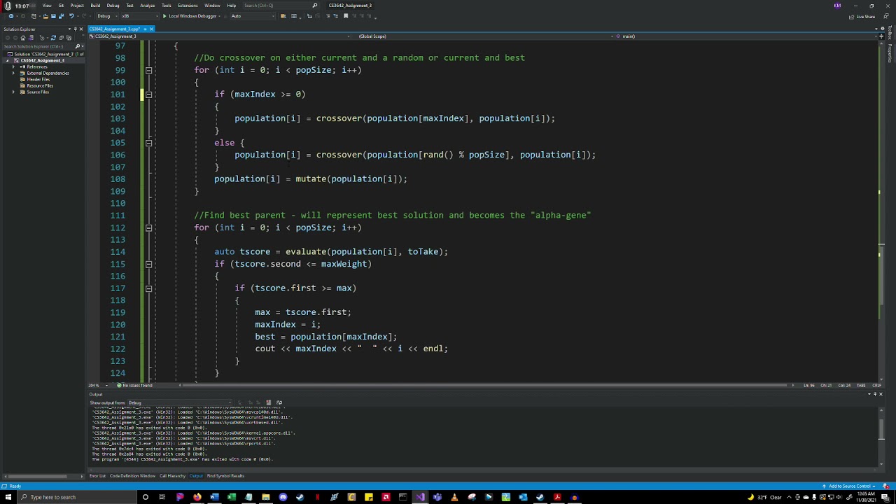 Assignment 3 Knapsack using GA