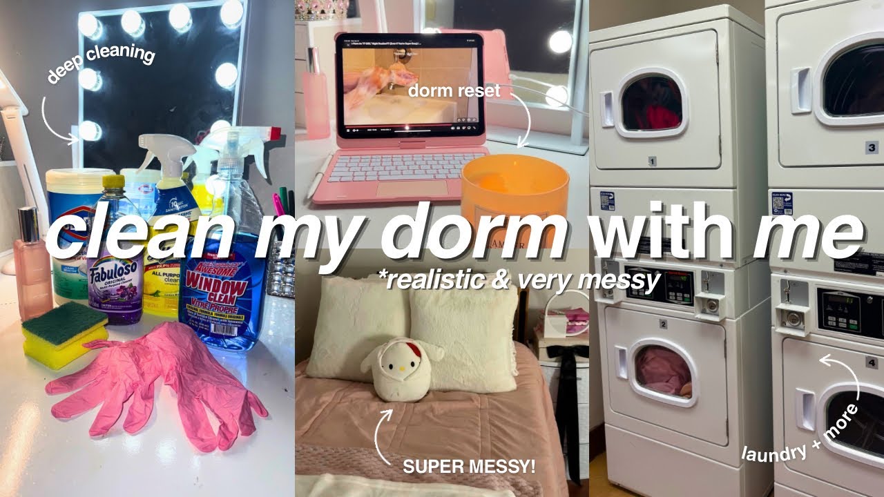 *realistic* college sunday reset | homework, laundry & cleaning