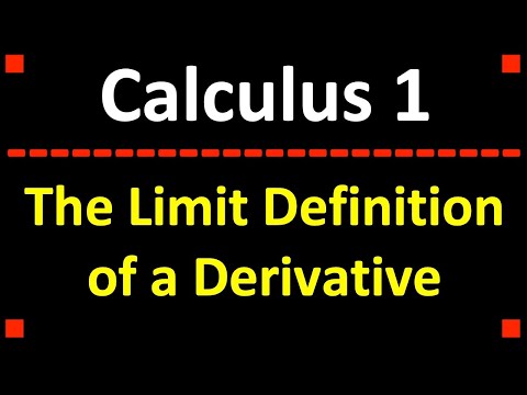 The Limit Definition of a Derivative ❖ Calculus