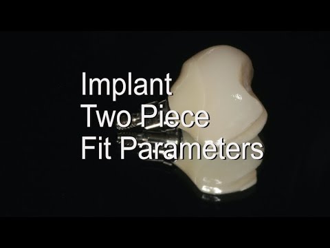 Parameters for the CEREC Implant Two Piece Restoration