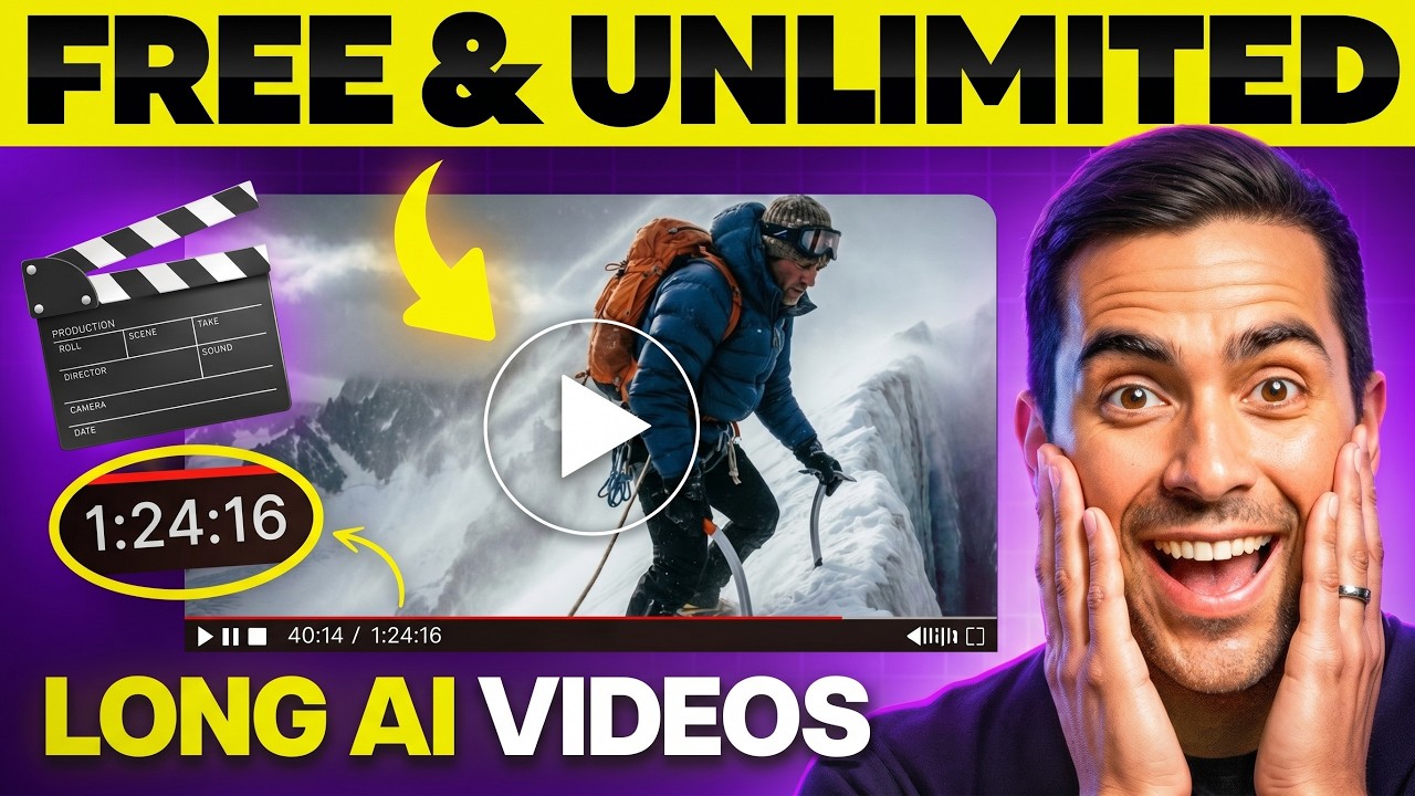 STOP Paying: Make LONG AI Videos FREE & UNLIMITED in 2026