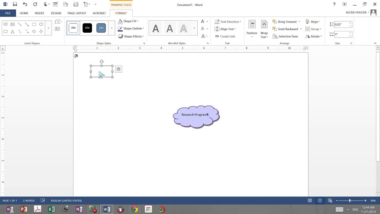 how to make a mindmap using word