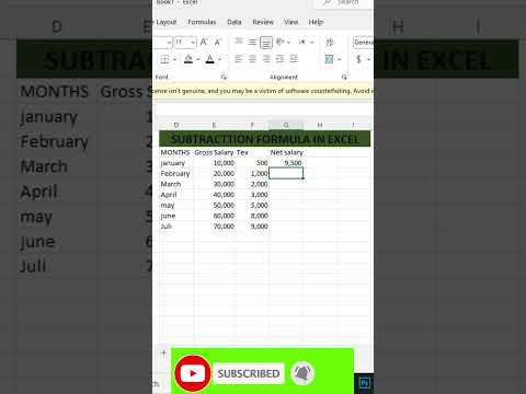 How to Subtract in Excel | Excel Minus Formula [Beginners Tutorial / Easy Excel formulas] #mexcel