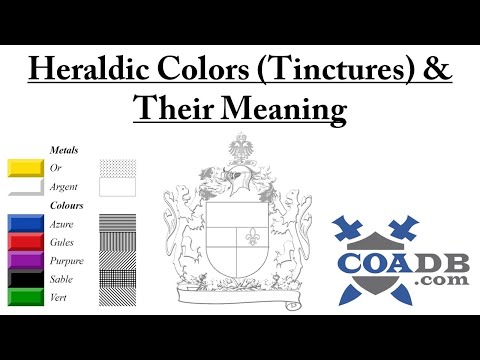 Heraldic Colors (Tinctures) & Their Meaning