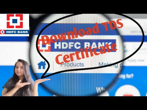 HDFC TDS Certificate Download Online