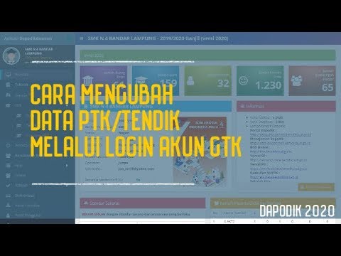🔴 CARA PERBAIKAN DATA PTK MELALUI LOGIN AKUN PTK DAPODIK