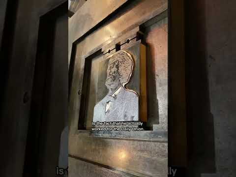 Letterpress printing an image of Samuel Clemens for his birthday (born November 30, 1835)