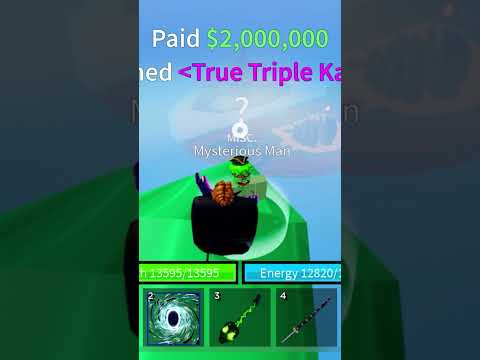 Finally got true triple katana in blox fruit #roblox
